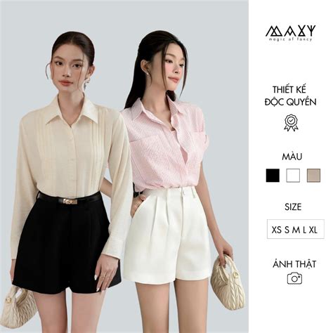 Best Short Quần Short Ngắn Nữ Xếp Ly Blanc Short Maxy Workshop