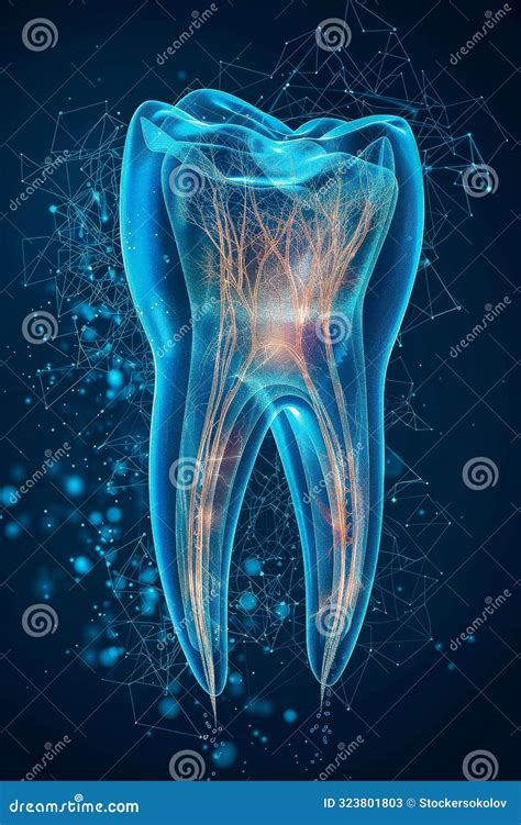 A Digital Illustration Showing The Detailed Anatomy Of A Tooth