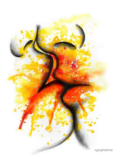 Lip To Lip Erotic Art Illustration Love Lovers Relationship Couple
