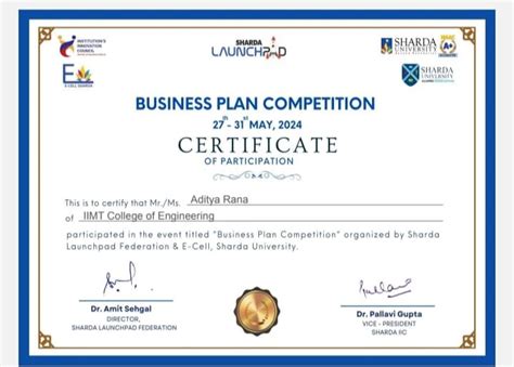 Adithya Rana On Linkedin Businessplancompetition Entrepreneurship