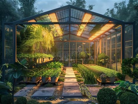 Solar Powered Smart Greenhouse Stock Illustration Illustration Of Expertise Innovation