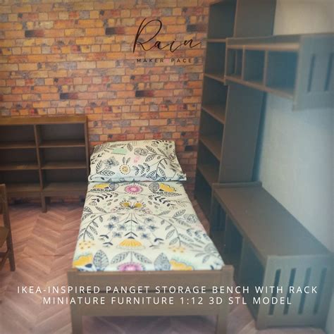 Stl File Ikea Inspired Panget Storage Bench And Panget Hat And Coat