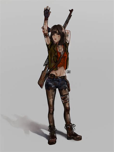 Artstation Zombie Apocalypse Girl