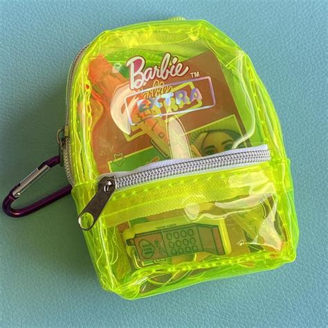 Barbie Mini Backpack Keyring And Stationary Depop