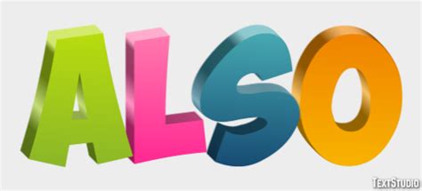 Also Text Effect And Logo Design Word