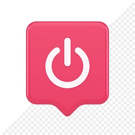 Premium Psd Shutdown Turn On Off Button Energy Switch Power Start Stop Web App Design 3d