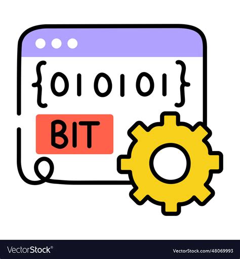 Binary Bit Royalty Free Vector Image Vectorstock