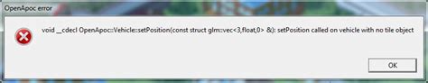 Setposition Called On Vehicle With No Tile Object Crash · Issue 1109 · Openapocopenapoc · Github