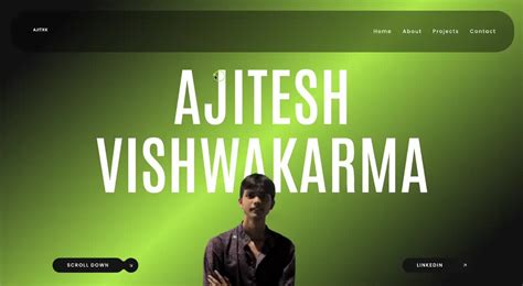 Ajitesh Vishwakarma On Linkedin Portfolio Webdevelopment Reactjs