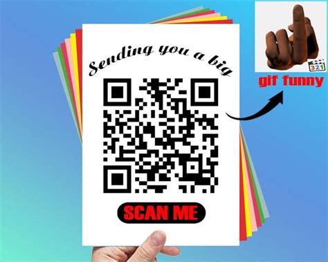 Fuck You Message QR Code Printable Fuck You QR Code Svg Png Video Fck You Funny Message In A