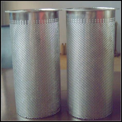 Metal 304 316 Customized Perforated Stainless Steel Wire Mesh Filter Cylinder Pipe Tube Wster