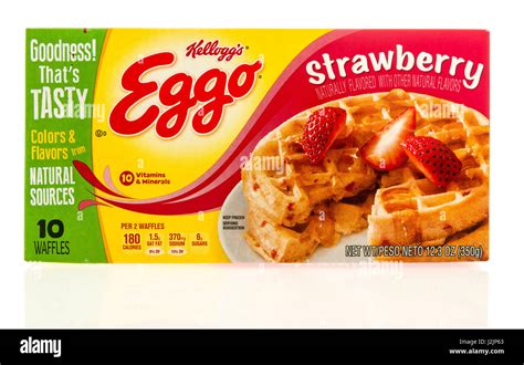 Winneconne Wi 22 April 2017 Box Of Eggo Waffles In Strawberry