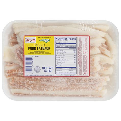 Save On Stevens Pork Fatback Salted Order Online Delivery Food Lion