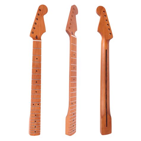 Stratocaster Guitar Neck Roasted Maple Neck 95 Radius 10 Mm Holes 21