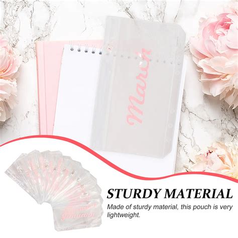 Badu Bg 12 бр Щипки за подвързване Папка за тетрадка Чанта с цип Чанти за архивиране на