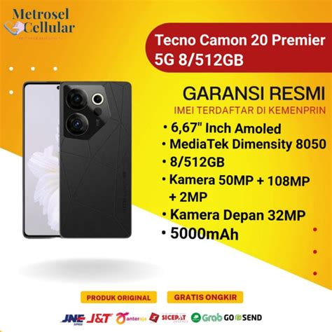 Jual Tecno Camon Premier G Gb Grs Resmi Tecno Serenity Blue Jakarta Timur