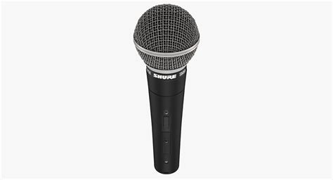 마이크 Shure Sm 58 Professional 3d 모델 24 C4d Obj Fbx Free3d