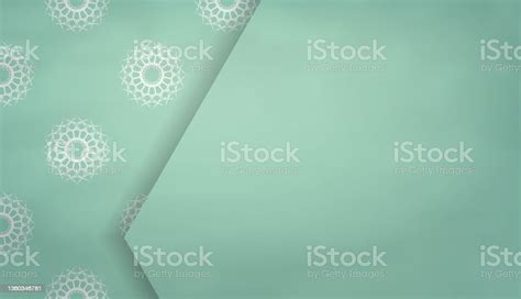 로고 디자인용 빈티지 화이트 장식이 있는 민트 컬러 배너 0명에 대한 스톡 벡터 아트 및 기타 이미지 0명 곡선 로코코