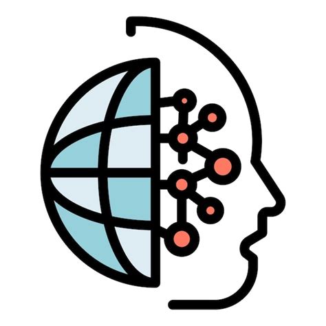 Premium Vector Machine Learning Icon Outline Machine Learning Vector Icon Color Flat Isolated