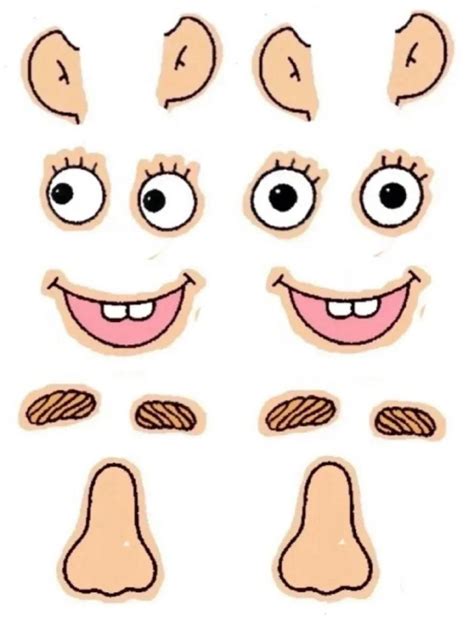 五官身体儿童简笔画简单（汇总10张） 简笔画图片大全