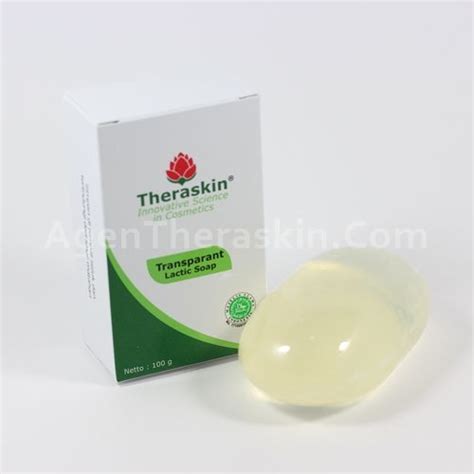 Transparant Lactic Soap Theraskin Sabun Pelembab Tubuh Wangi Elegan