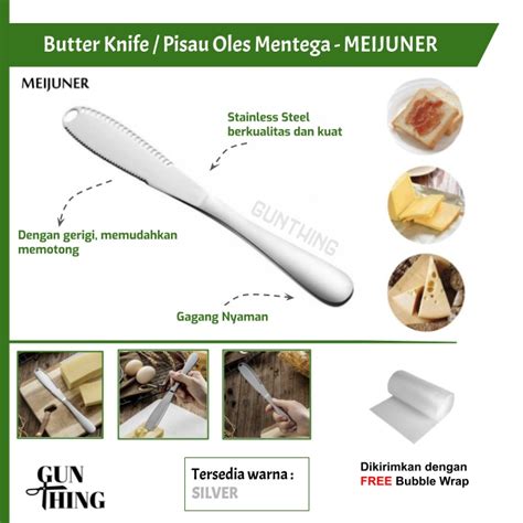 Jual Pisau Oles Mentega Margarin Selai Butter Knife MEIJUNER Murah