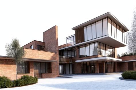 Modern University College Or Institute Building Educational Center