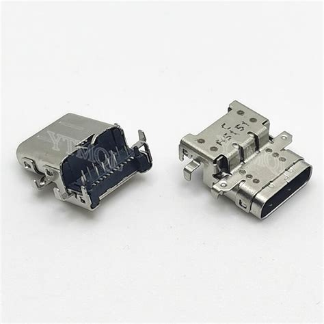 Usb C타입 Dc 전원 잭 포트 충전기 커넥터 포트 레노버 씽크패드 E490 R490 E580 E585 2 개 전기