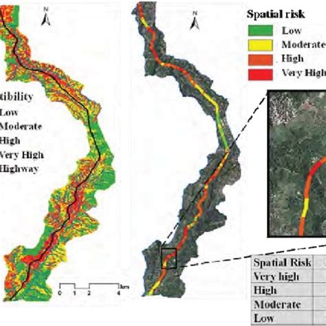Landslide Susceptibility Map And Landslide Spatial Risk Map Of The