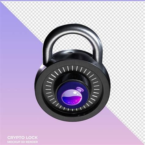 Premium Psd Crypto Lock Osmosis Osmo 3d Icon