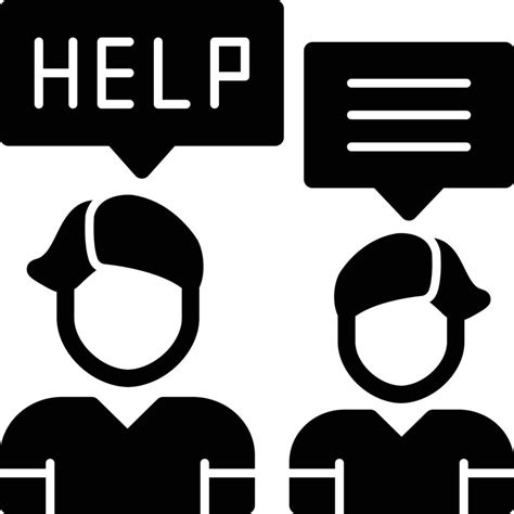 Help Glyph Icon 14747608 Vector Art At Vecteezy