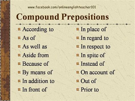 Compound Preposition Worksheets Worksheet Template Design The Best
