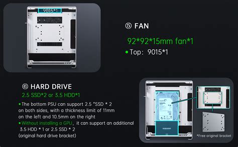 Zzew A1p Mini Itx Pc Case Mini Itx Micro Itx Computer Case Requires 1u Flex Psu Silver Full