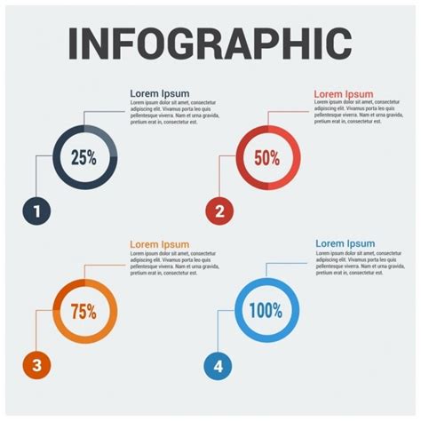 Free Vector Infographics With Percentages