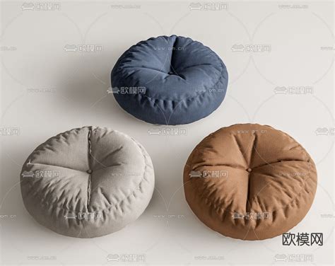 现代蒲团坐垫 软垫su模型下载 Id12118140 Sketchup模型下载 欧模网