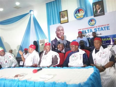 Atiku Okowa Meet With Delta Traditional Rulers At Government House