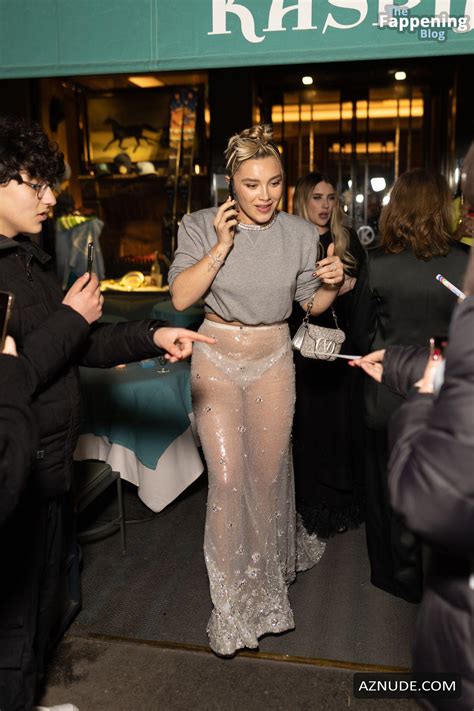 Florence Pugh Sexy Shows Off Her Hot Underwear At The Valentino Fashion
