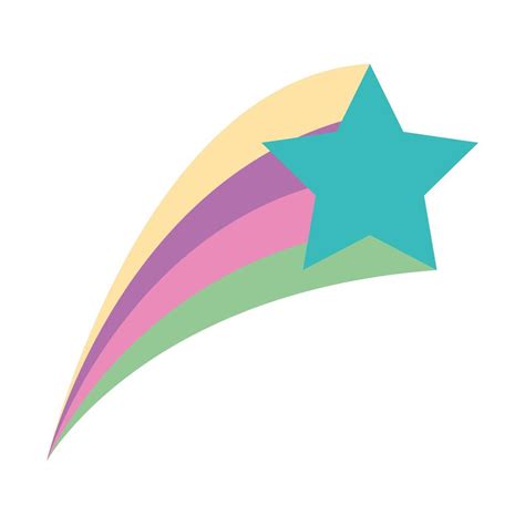 lindo icono mágico de estrella fugaz Vector en Vecteezy