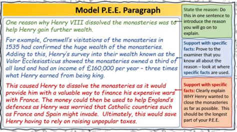Henry Viii Gcse Exam Technique Walkthrough And Exam Past Questions Edexcel Teaching Resources