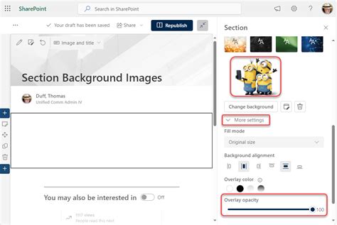Using Custom Background Images In Sharepoint Page Sections One Minute