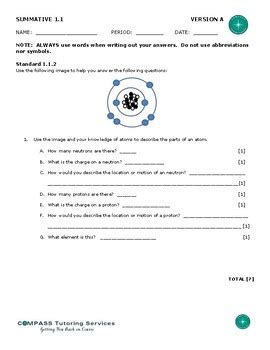 Unit 1 1 Summative AICE Marine Science Version A By Compass Tutoring