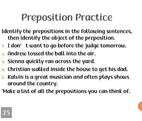 Preposition Practice Identify The StudyX