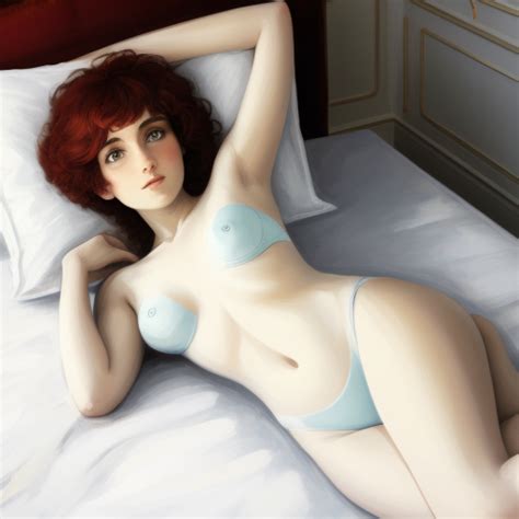 Photo Ai Femme Nue Sur Un Lit