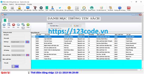 Source code phần mềm quản lý thư viện c sql server có báo cáo