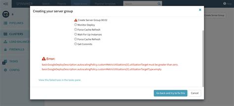 creation of server group with autoscaling policy custom metric