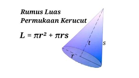 Rumus Luas Permukaan Kerucut Dan Contoh Soal Nilai Mutlak