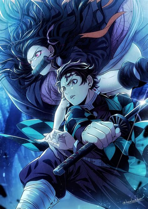 Tanjiro Kamado Demon Slayer Poster By Espressiodesign Fond Decran