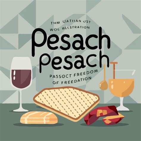 터 행복한 유월절 축하 배경 프리미엄 Ai 생성 벡터