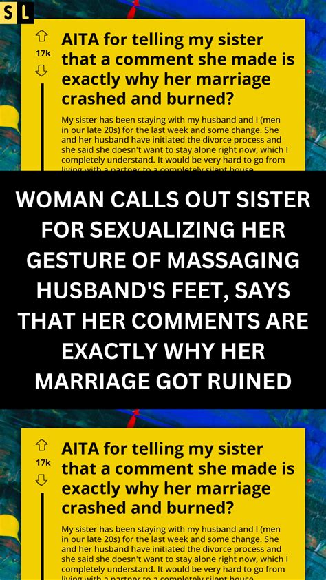 Woman Calls Out Sister For Sexualizing Her Gesture Of Massaging Husband