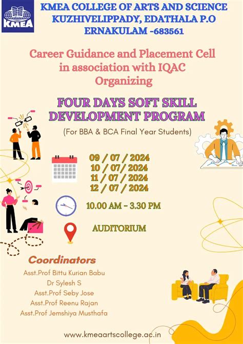 Career Guidance And Placement Cell Soft Skill Development Programme 9 7 2024 To 12 7 2024